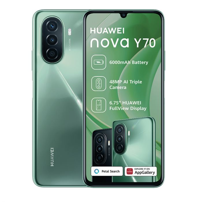 Huawei Nova Y70 Crush Green/Midnight Black – TLC M5